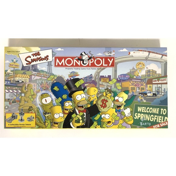 Hasbro | Games | The Simpsons Welcome To Springfield Edition Monopoly ...